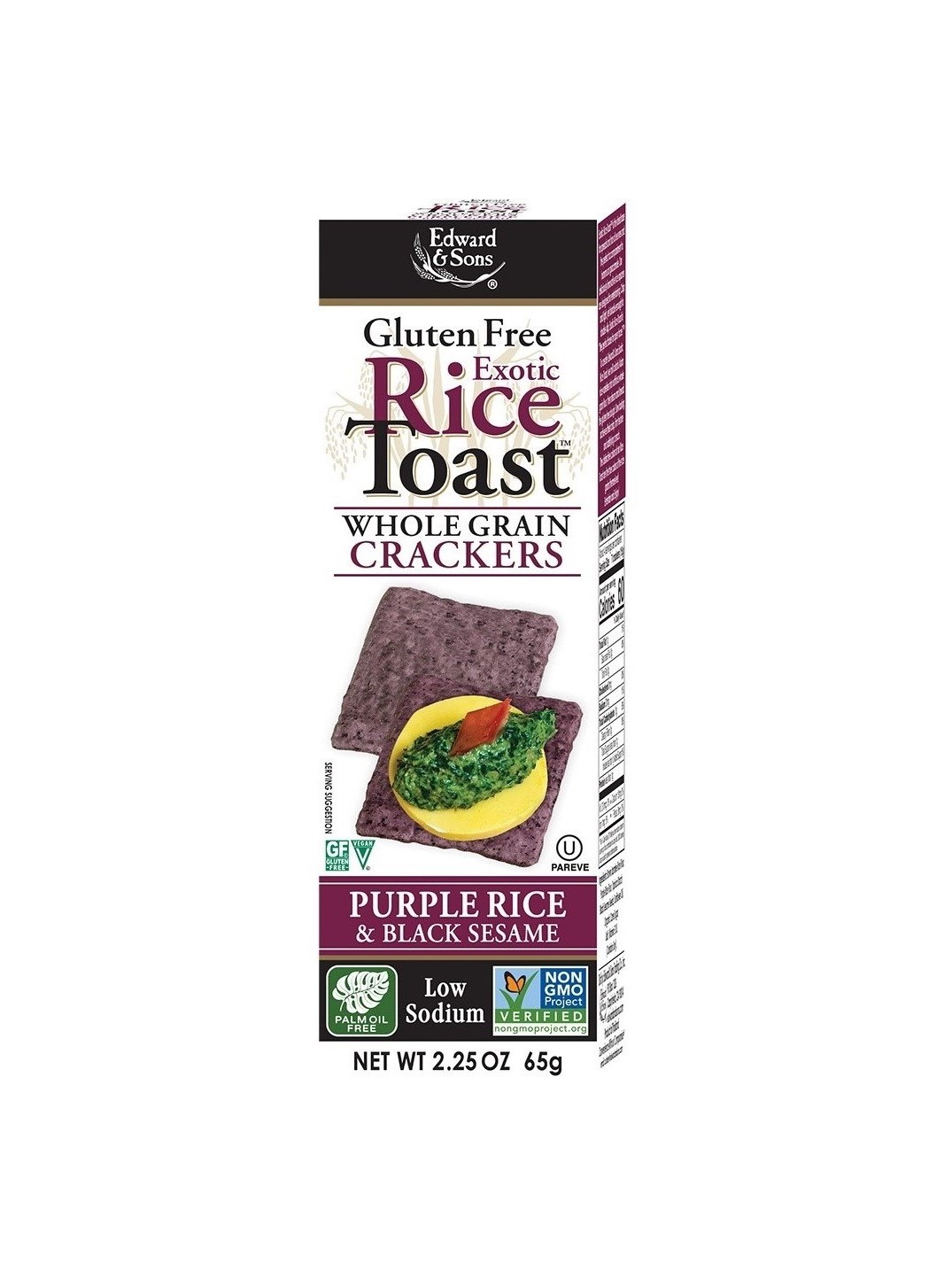 Purple Rice & Black Sesame Exotic Rice Toast™ from Edward & Sons ...