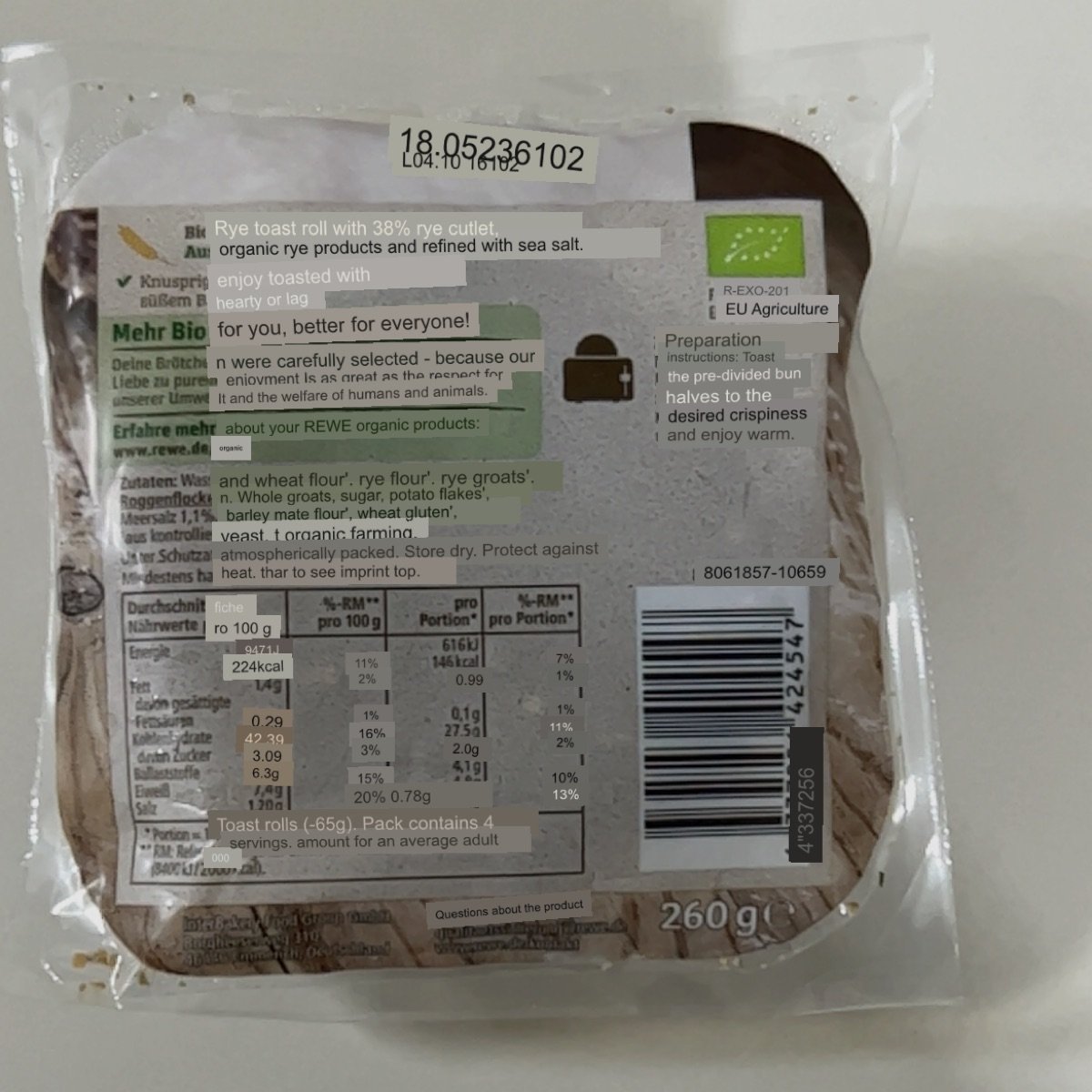 Organic Rye Toast from Rewe Bio - Vegan Product Reviews & Ratings ...