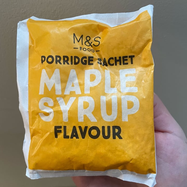 Marks & Spencer Food (M&S) Porridge Sachet Maple Syrup Flavour Review | abillion