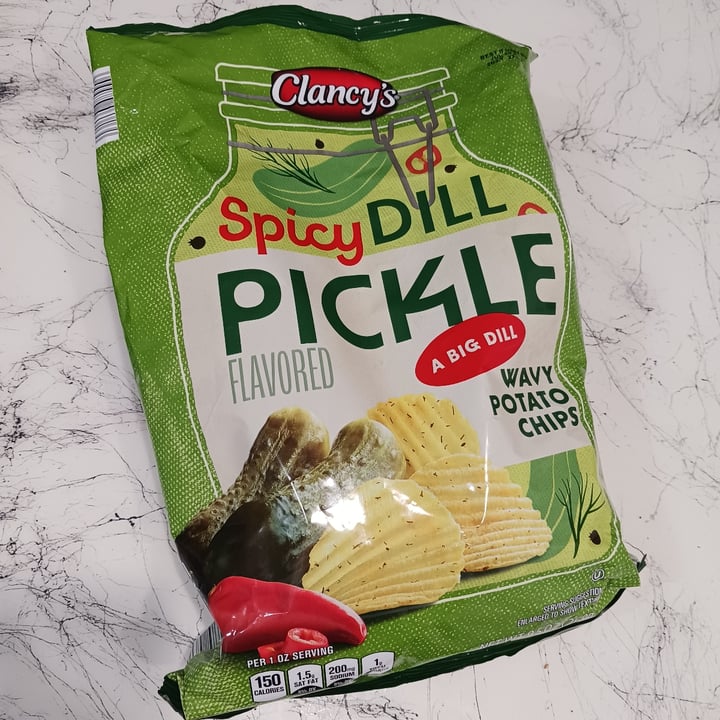 Clancy's Spicy Dill Pickle Chips Review | abillion