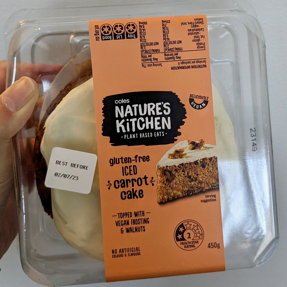 Iced Carrot Cake from Coles Nature's Kitchen - Vegan Product Reviews ...