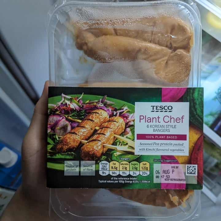 Tesco Plant Chef 6 Korean Style Bangers Review | abillion
