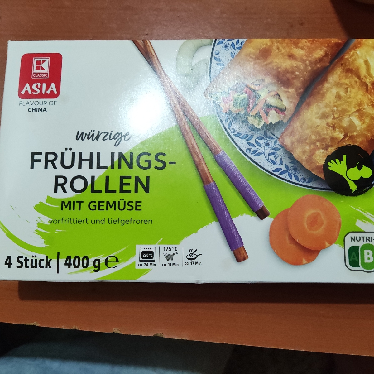 asia spring rolls veggie from Kaufland - Vegan Product Reviews ...