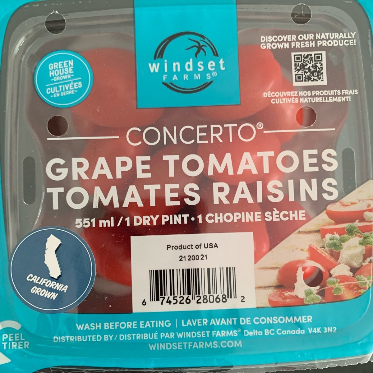 Concerto Grape Tomatoes from Windset Farms - Vegan Product Reviews ...