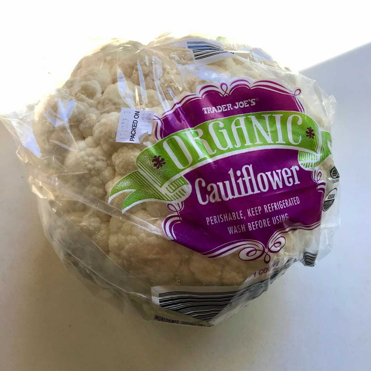 Organic Cauliflower from Trader Joe's - Vegan Product Reviews & Ratings ...