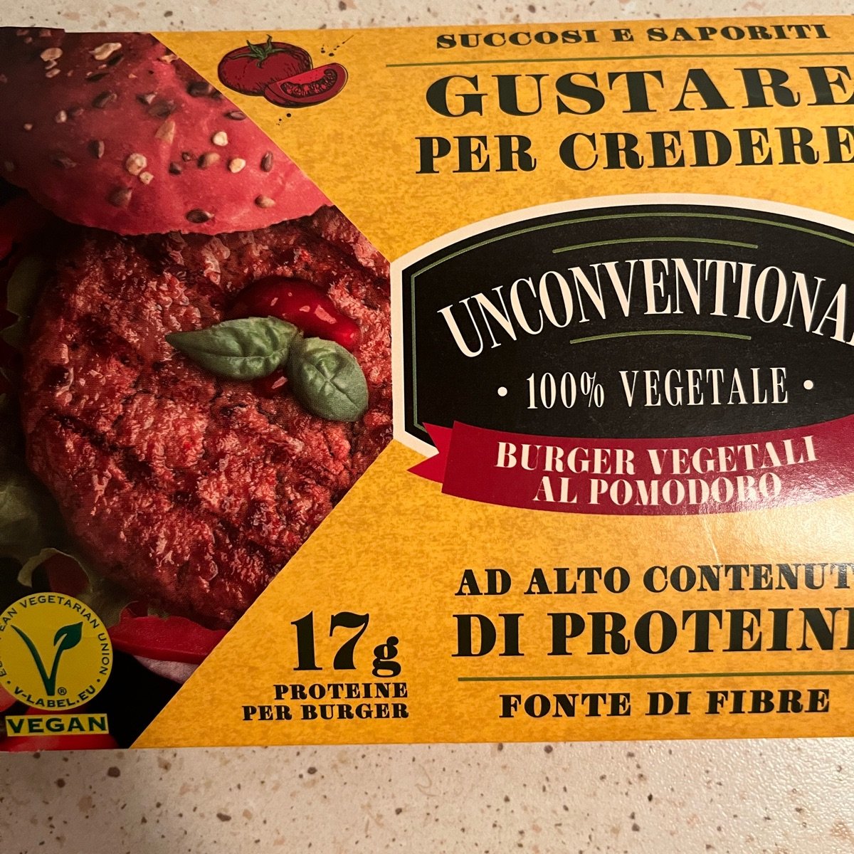 unconventional burger from Granarolo - Vegan Product Reviews & Ratings ...