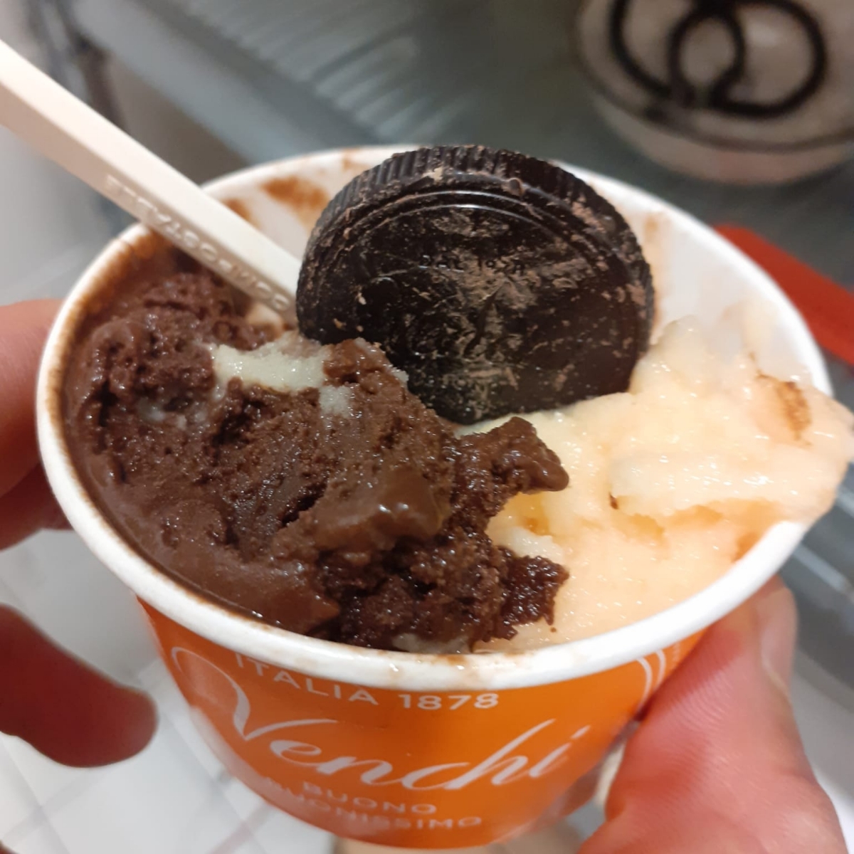 Gelato Azteco E Melone at Venchi Cioccolato e Gelato, Franciacorta ...