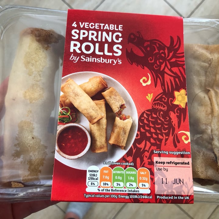 Sainsbury's Vegetable Spring Rolls Review | abillion