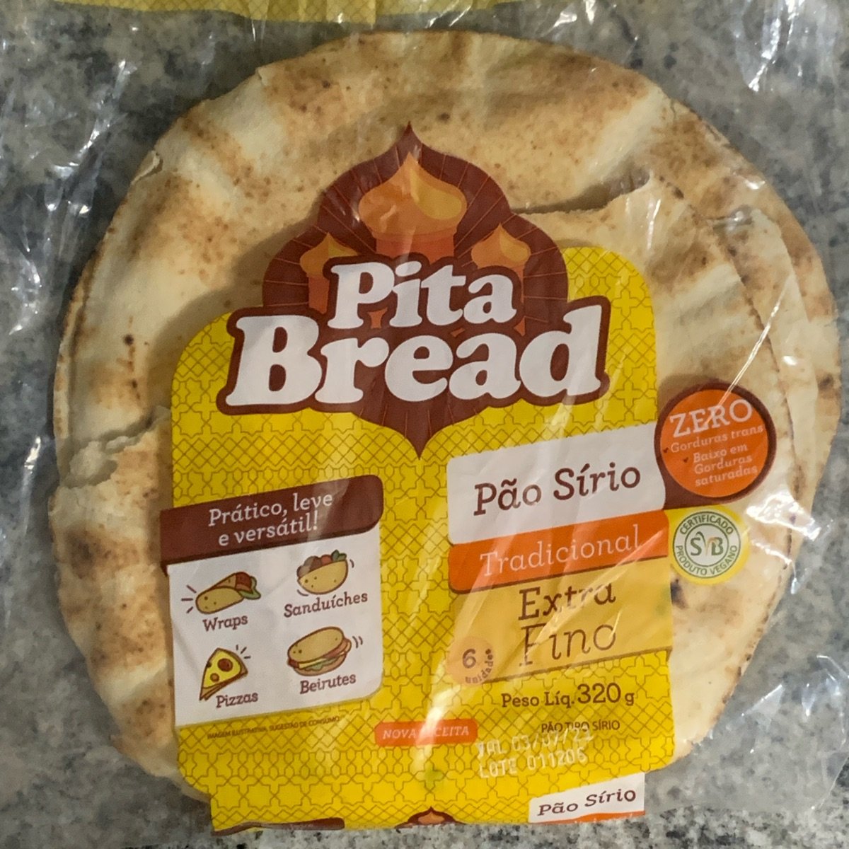 Pita Bread Pão Sírio Tradicional extra fino Reviews | abillion