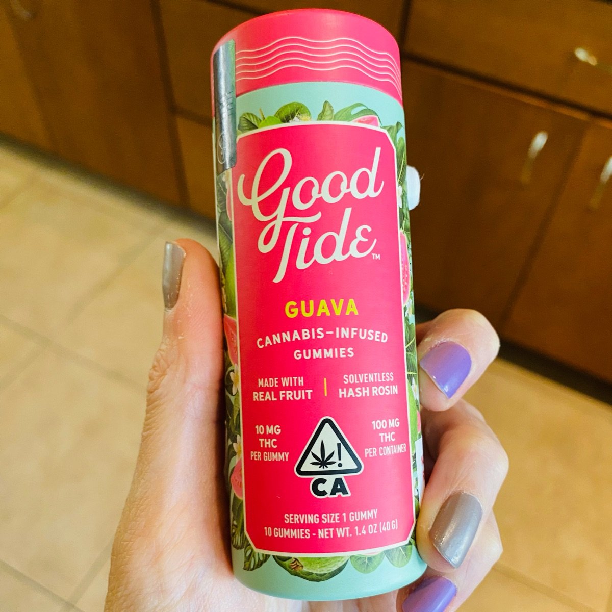 Guava Cannabis-Infused Gummies from Good Tide - Vegan Product Reviews ...