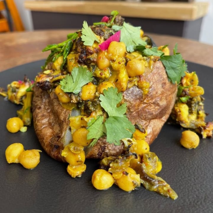 Cambo Gardens Kingsbarns, United Kingdom curried chickpea jacket potato ...
