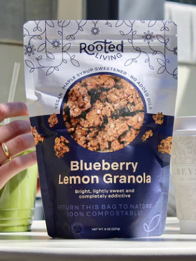 Blueberry Lemon Granola from Rooted Living - Vegan Product Reviews ...