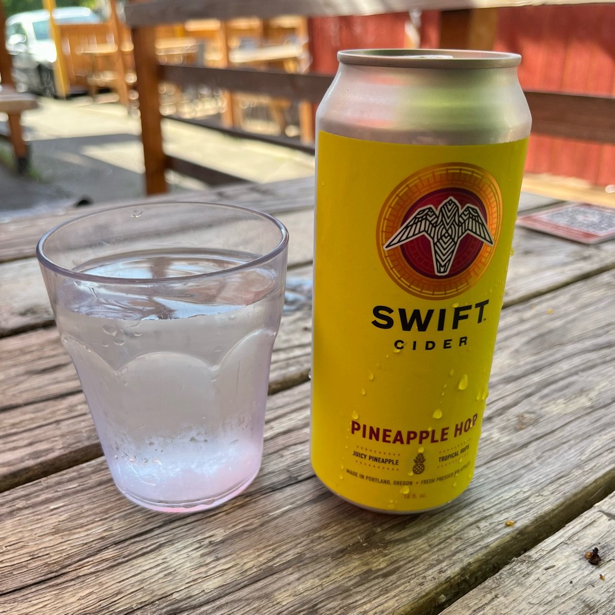 pineapple hop hard cider from Swift cider - Vegan Product Reviews ...