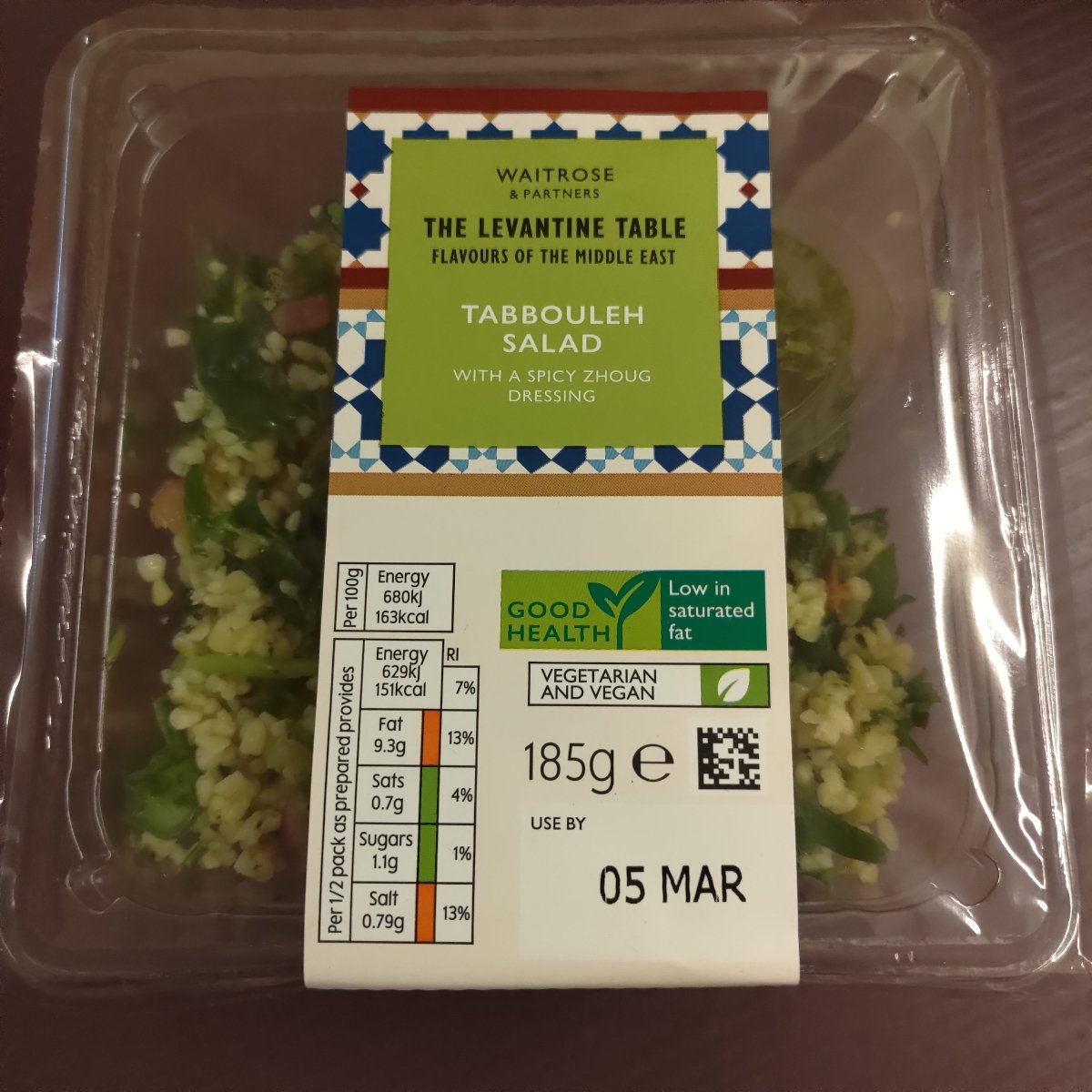 Tabbouleh Salad from Waitrose - Vegan Product Reviews & Ratings | abillion