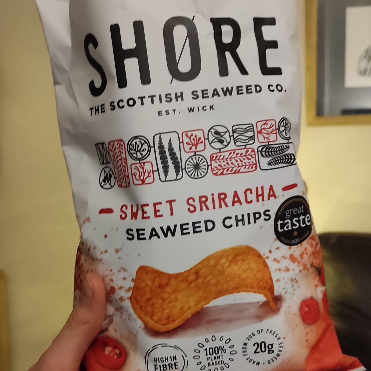 Sweet Sriracha Seaweed Chips from SHORE The Scottish Seaweed Co ...