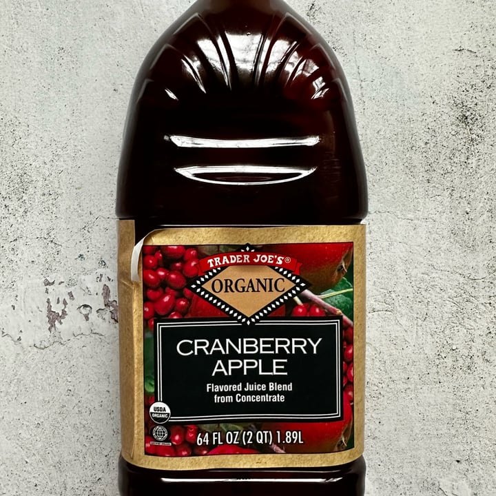 Trader Joe's Organic Cranberry Apple Flavored Juice Blend from Concentrate Review | abillion
