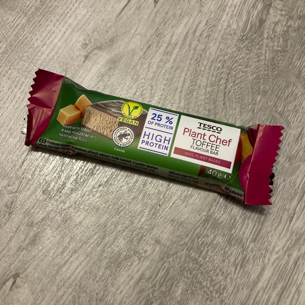 toffee flavour bar from Tesco Plant Chef - Vegan Product Reviews ...