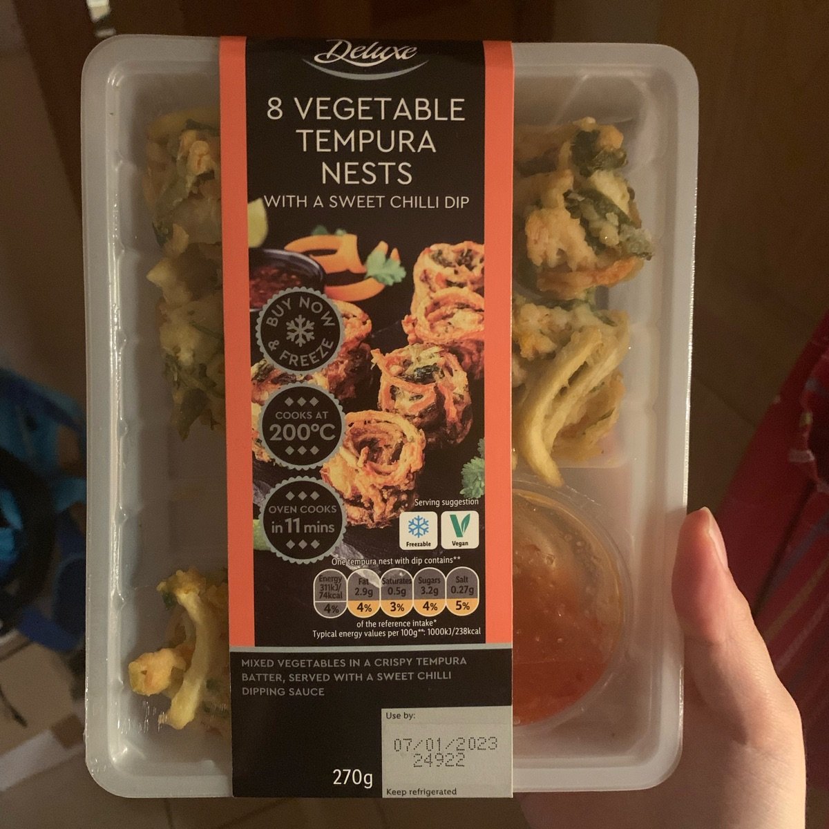 8 vegetable tempura nests from Deluxe - Vegan Product Reviews & Ratings ...