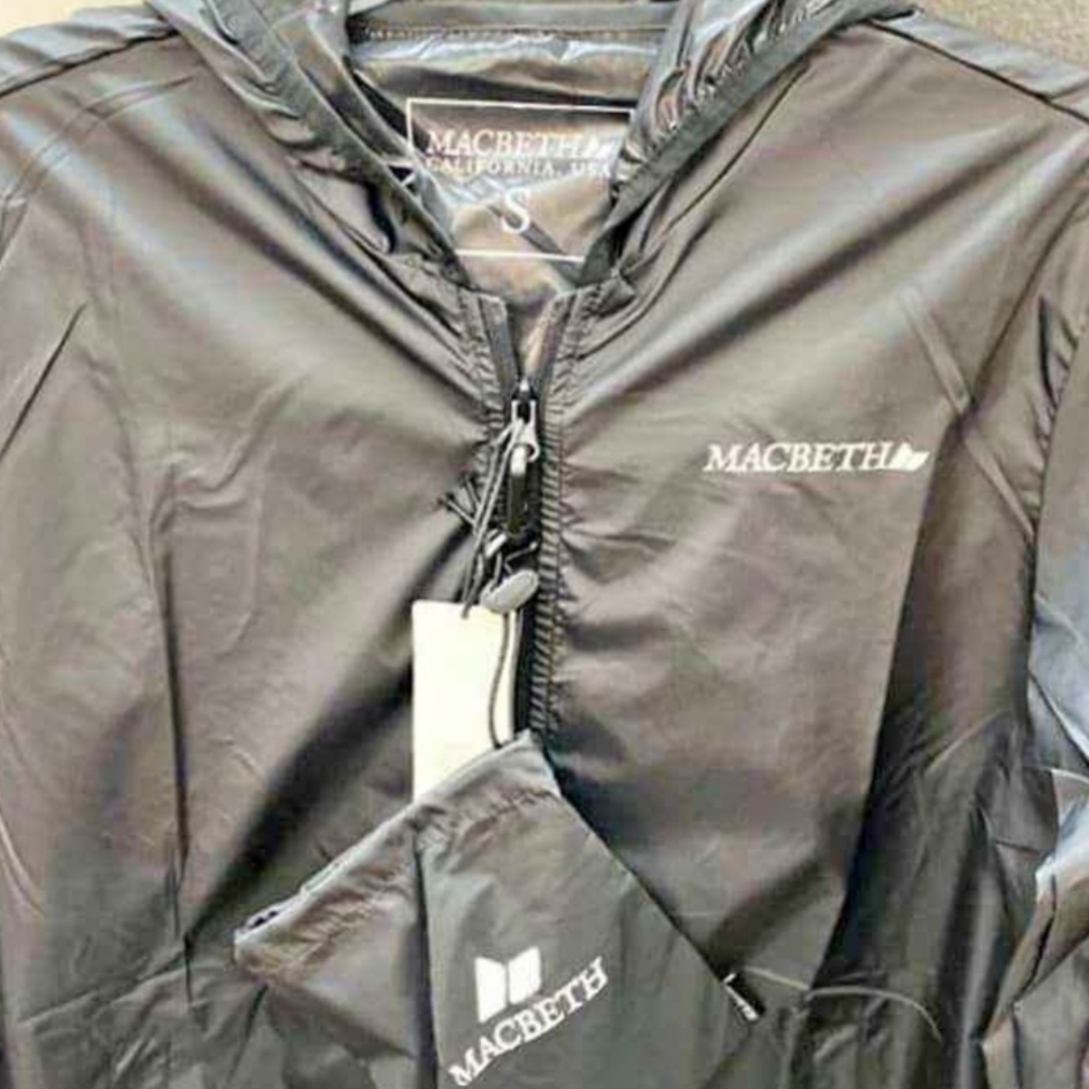 Packable Rain Jacket with Pouch from Macbeth - Vegan Product Reviews ...