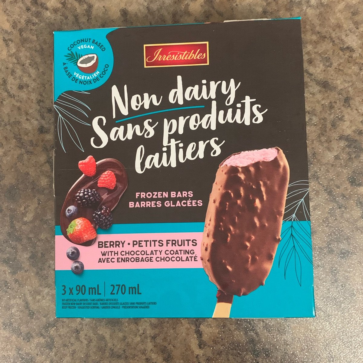 Non Dairy Frozen Bars (Berry) from Irresistibles - Vegan Product ...