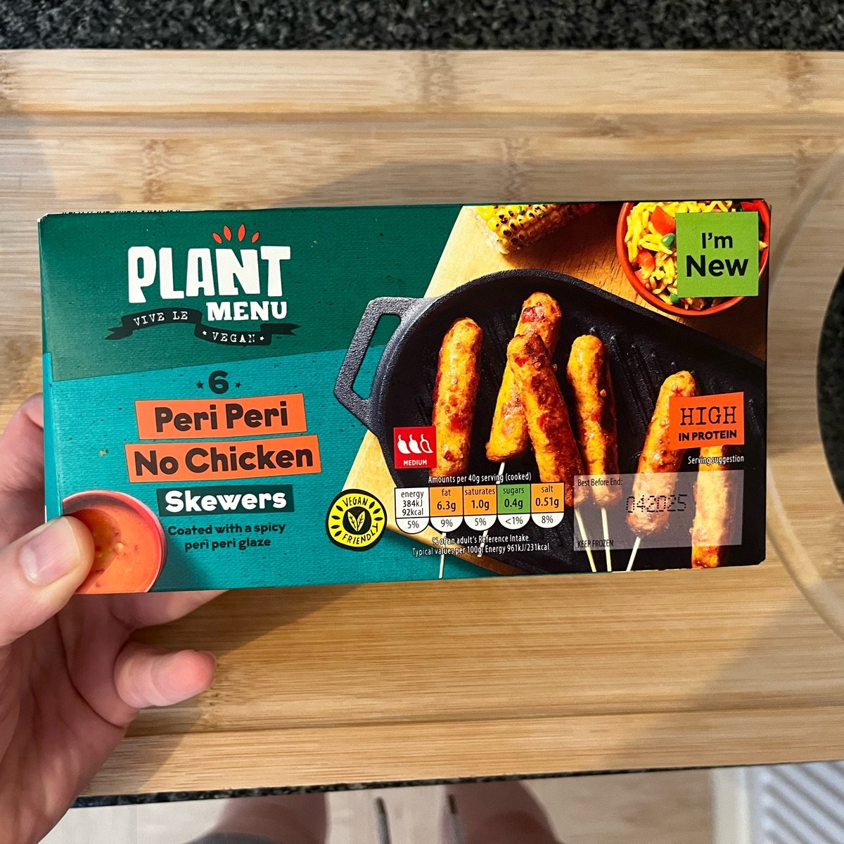 6 Peri Peri No Chicken Skewers from Plant Menu - Vegan Product Reviews ...