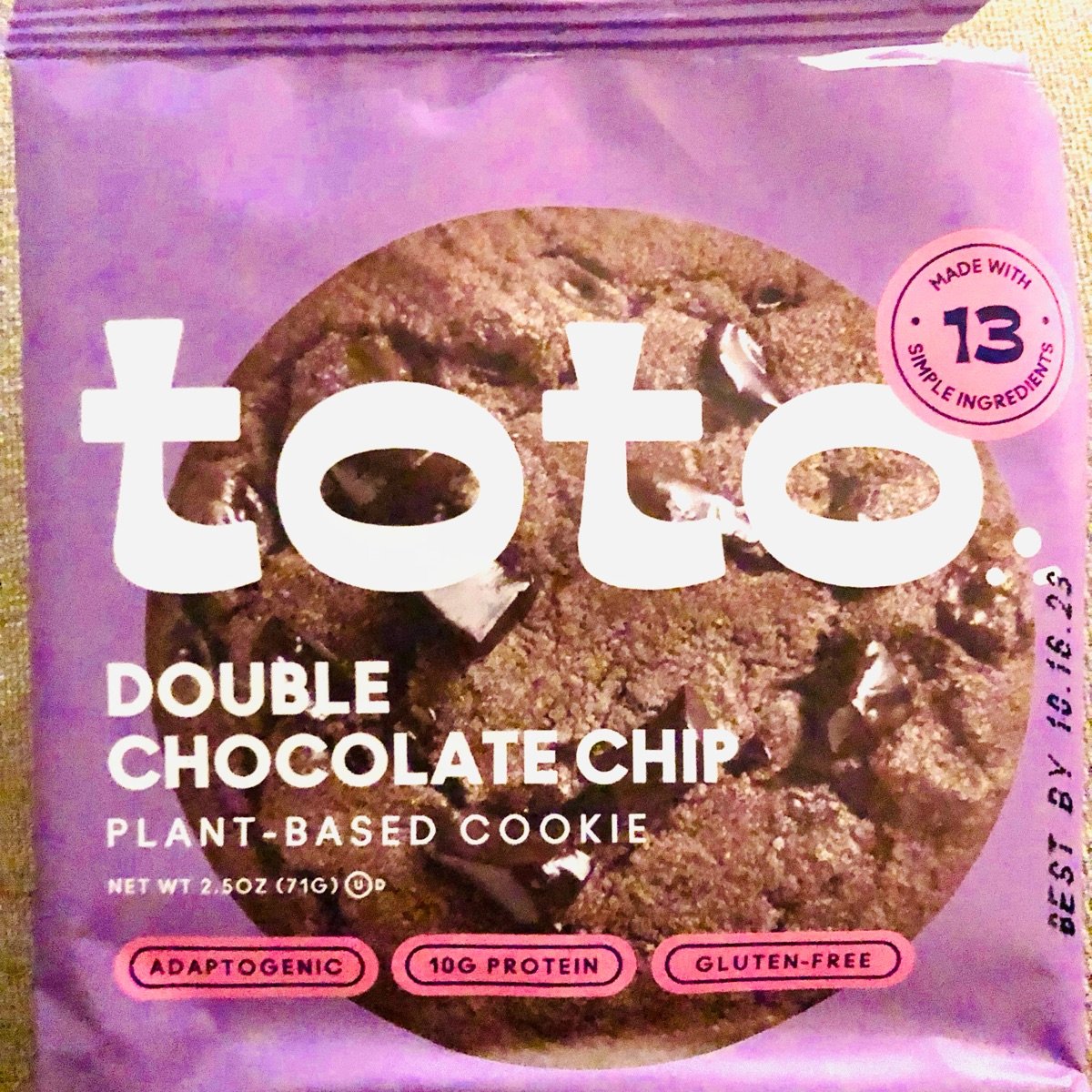Double Chocolate Chip Cookie from Toto - Vegan Product Reviews ...