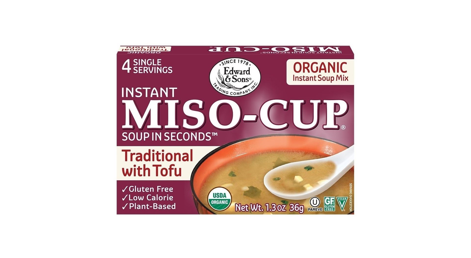 Organic Traditional with Tofu Miso-Cup® from Edward & Sons - Vegan ...