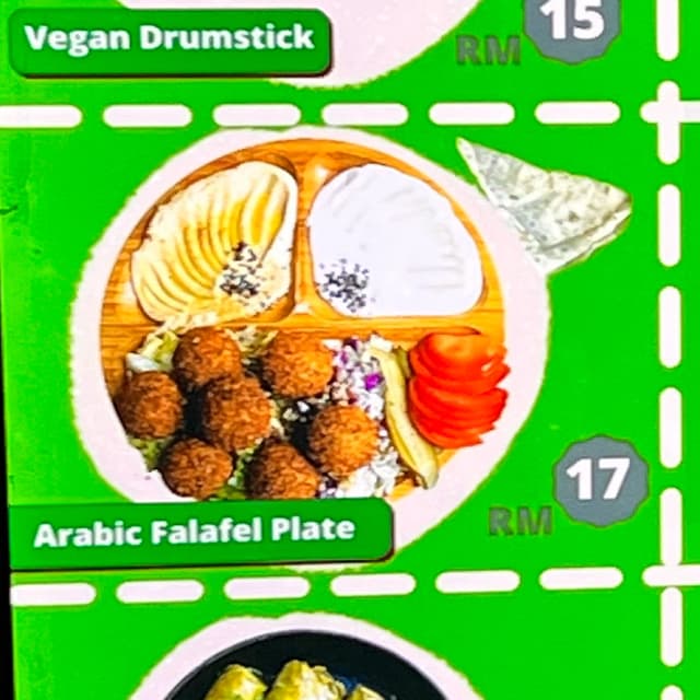 Arabic Falafel Plate at Vegan Falafel Penang, George Town - Vegan Dish ...
