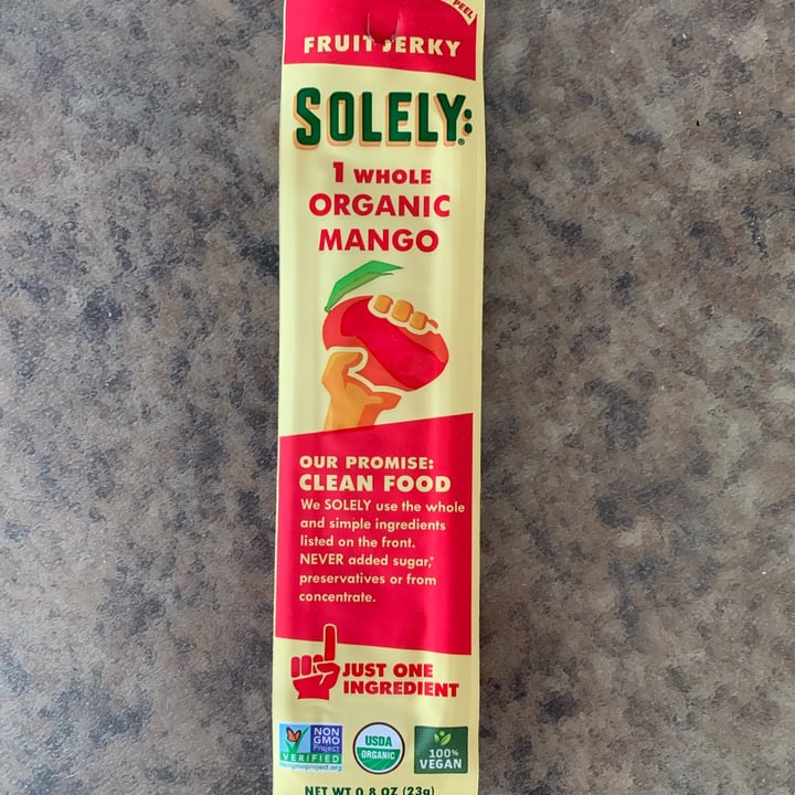 Solely Organic Mango Fruit Jerky Review | abillion