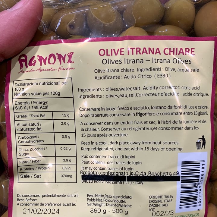 Agnoni olive itrane chiare Review | abillion