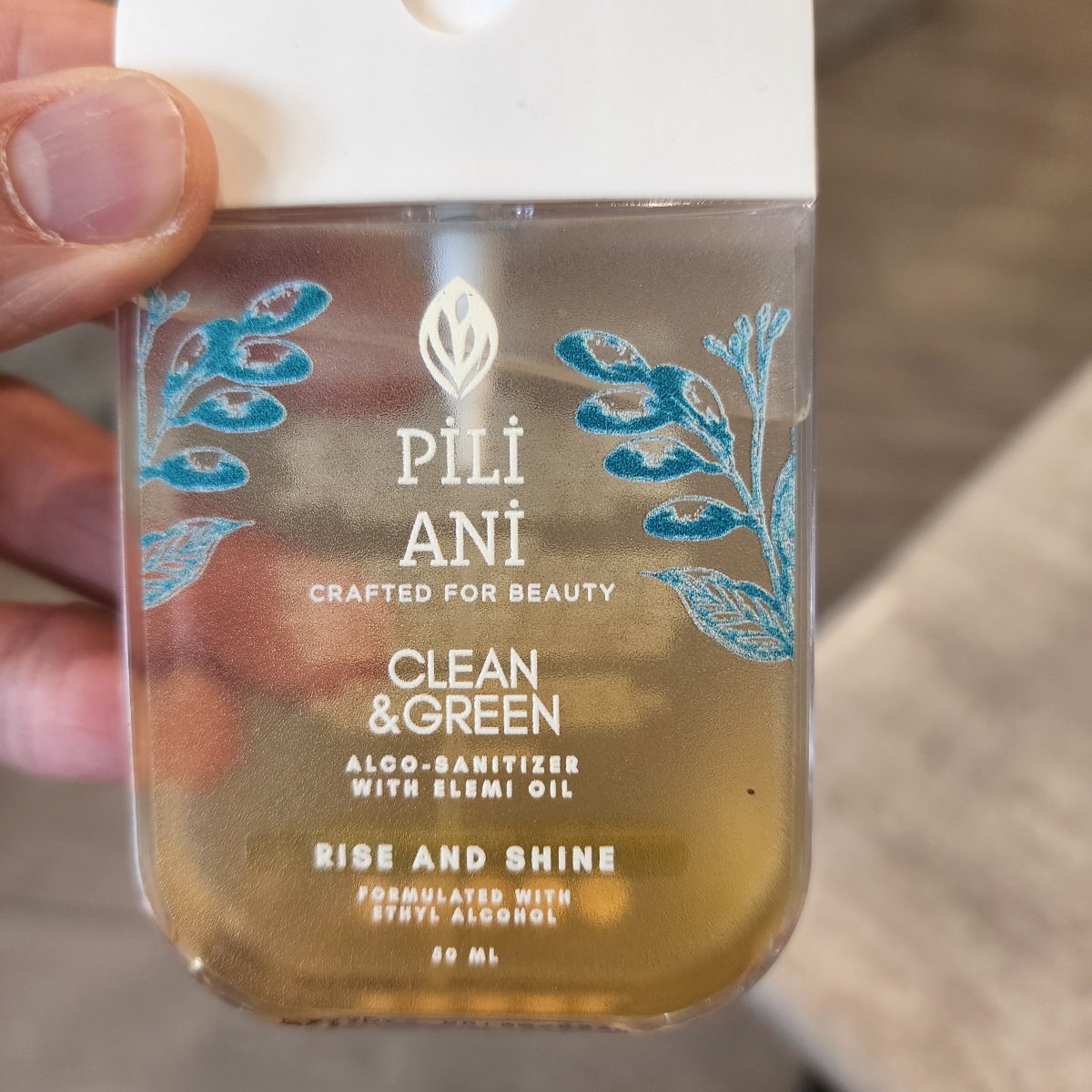 Clean & Green Alco-Sanitizer Rise and Shine from Pili ani - Vegan ...
