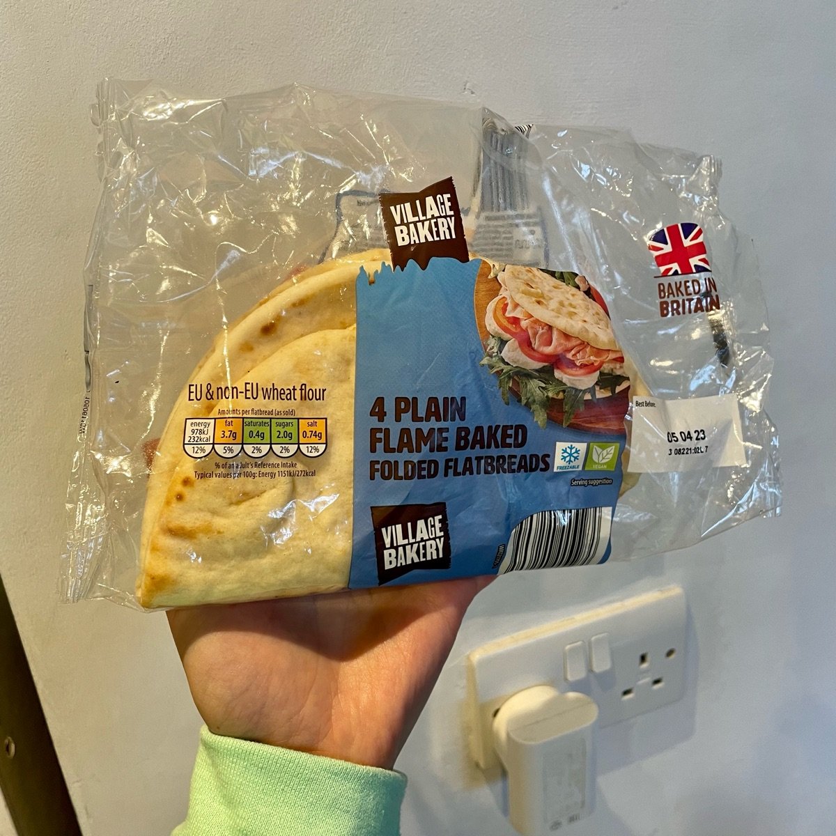 Village bakery 4 Plain Flame Baked Folded Flatbreads Reviews | abillion