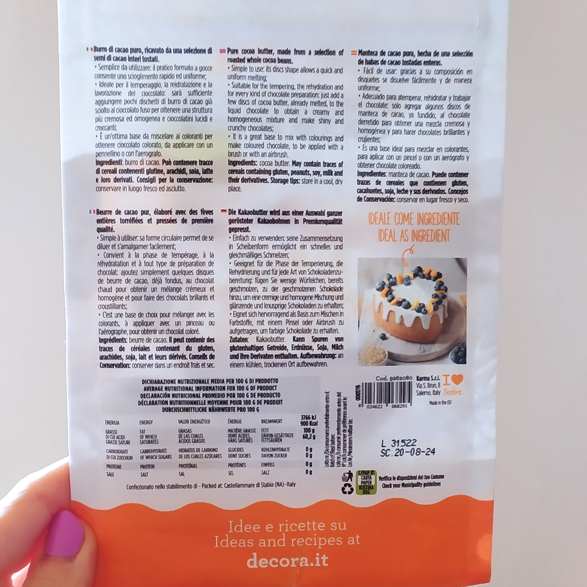 Decora Burro di cacao 评价 | abillion