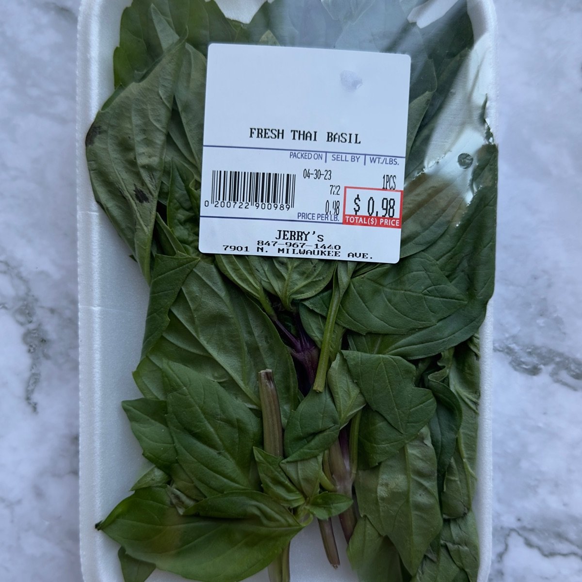 Fresh Thai Basil from Jerry’s Fruit & Garden Center - Vegan Product ...