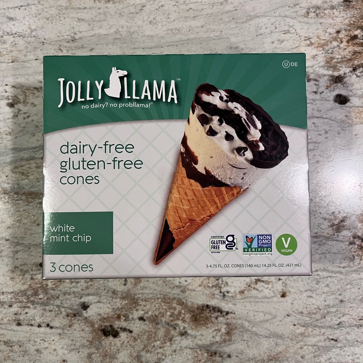 Jolly Llama White mint chip ice cream cone Reviews | abillion