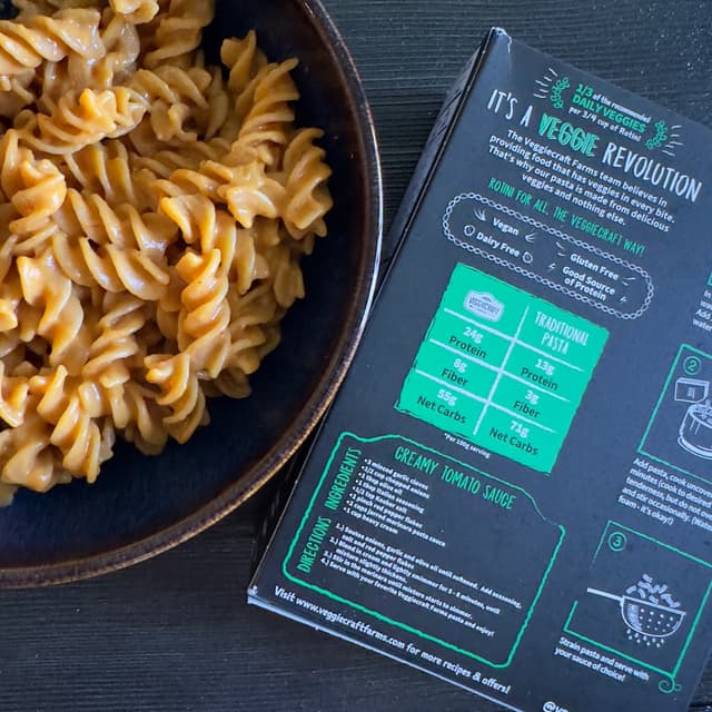 Rotini made with Lentils, Peas and Cauliflower from Veggie Craft Farms ...