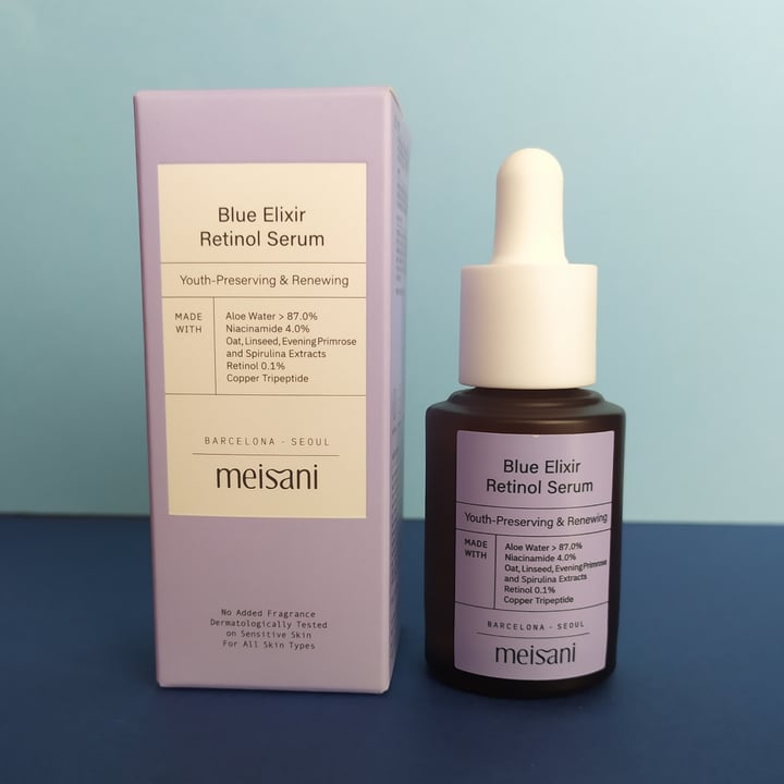 Meisani Blue Elixir Retinol Serum Review | abillion