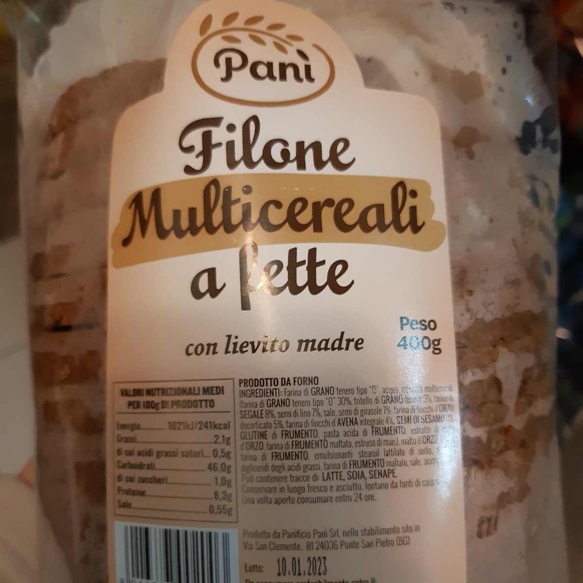 filone multicereali a fette from Panì - Vegan Product Reviews & Ratings ...