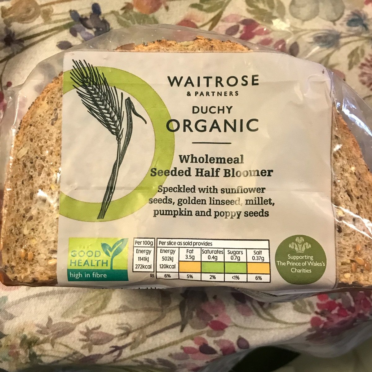 Wholemeal Seeded Half Bloomer from Duchy Organic - Vegan Product ...