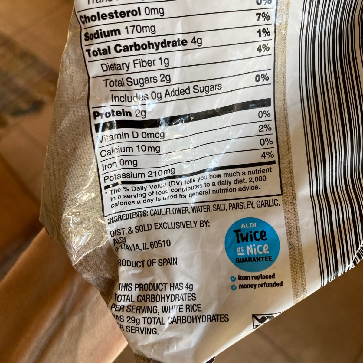 Riced Cauliflower Garlic & Herb from Season’s Choice - Vegan Product ...