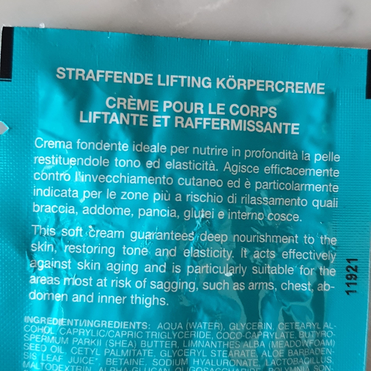 Crema corpo liftante e rassodante from Lepo - Vegan Product Reviews ...