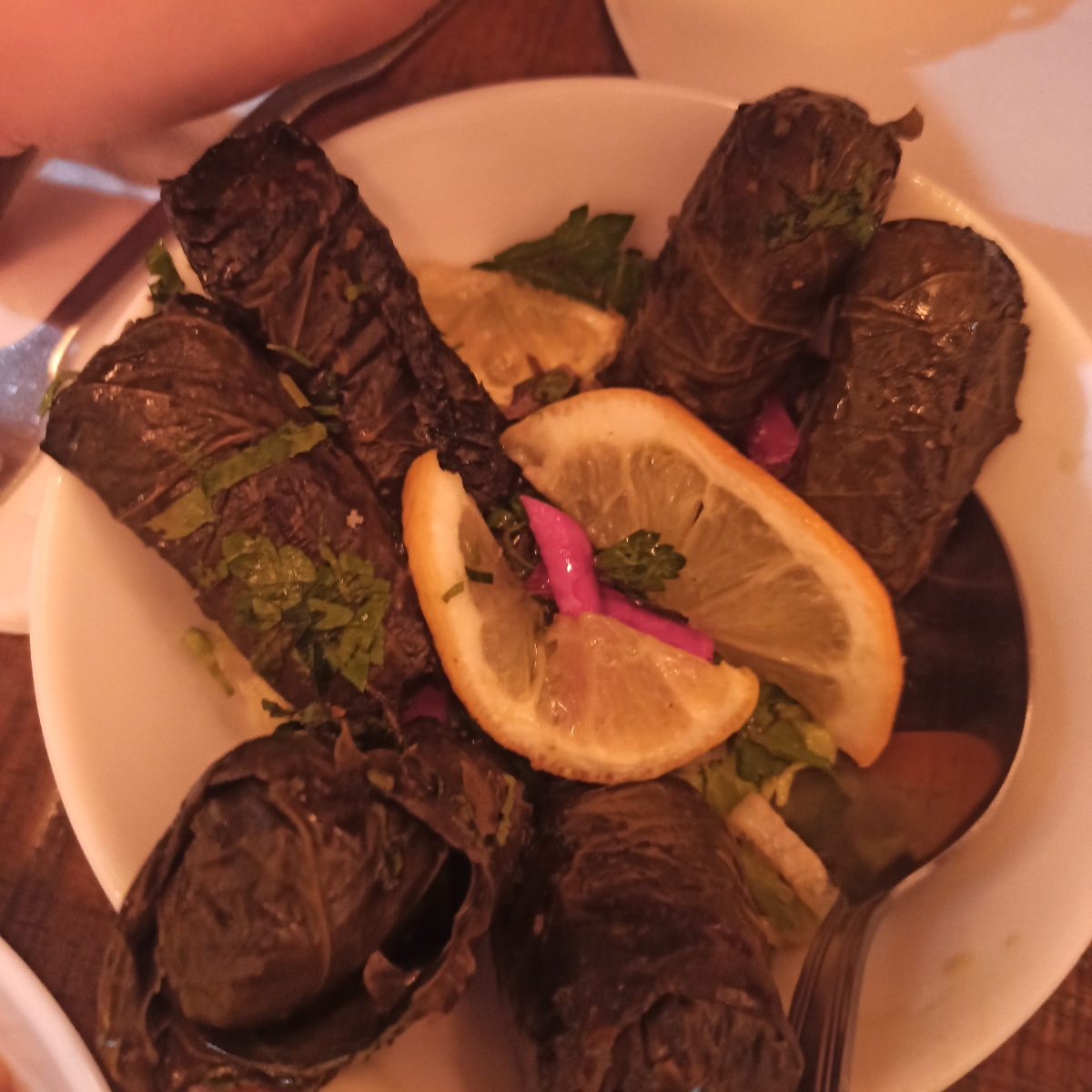 Al Boustan 21 Rue Montorgueil, 75001 Paris, France feuilles de vignes ...