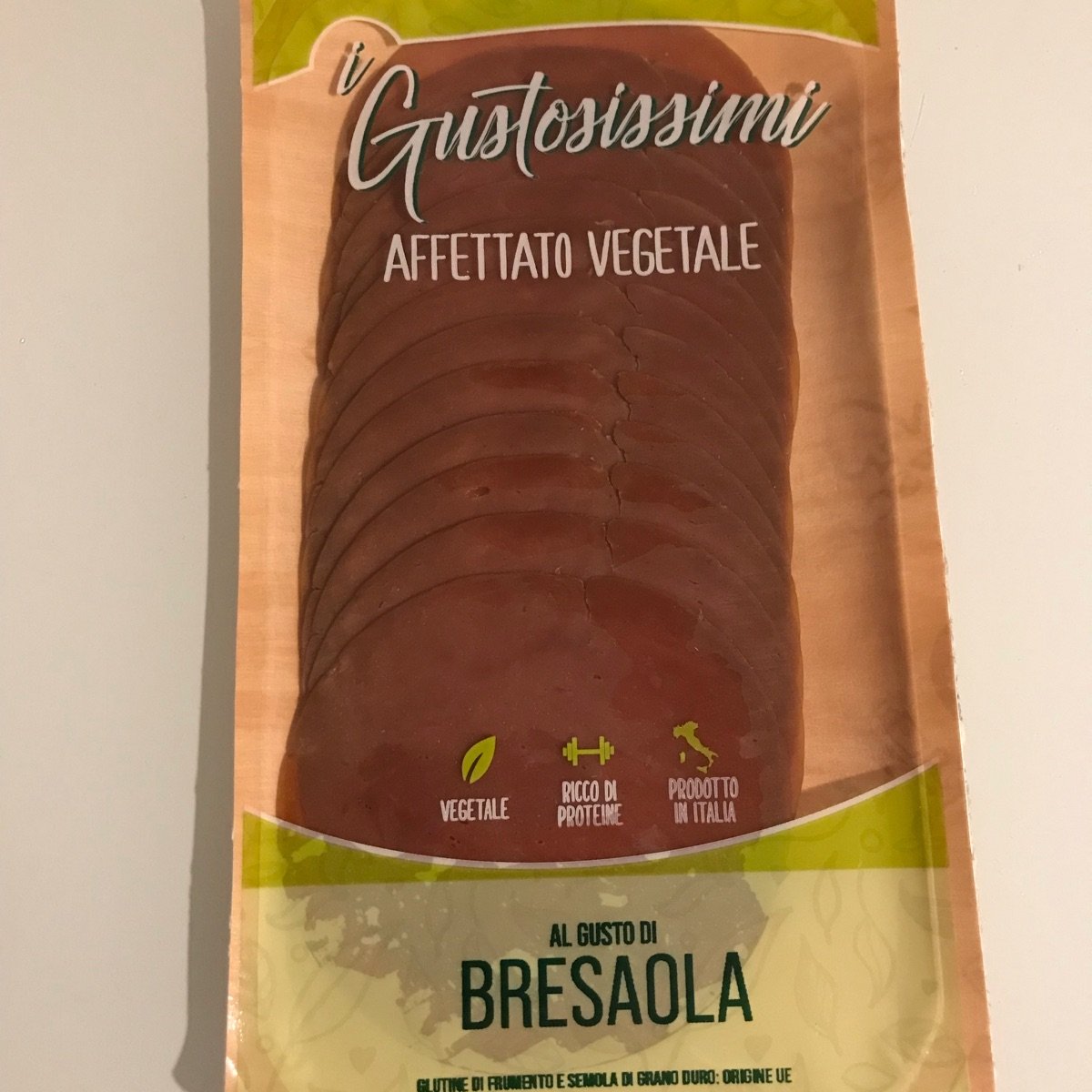 affettato vegetale gusto bresaola from I gustosissimi - Vegan Product ...