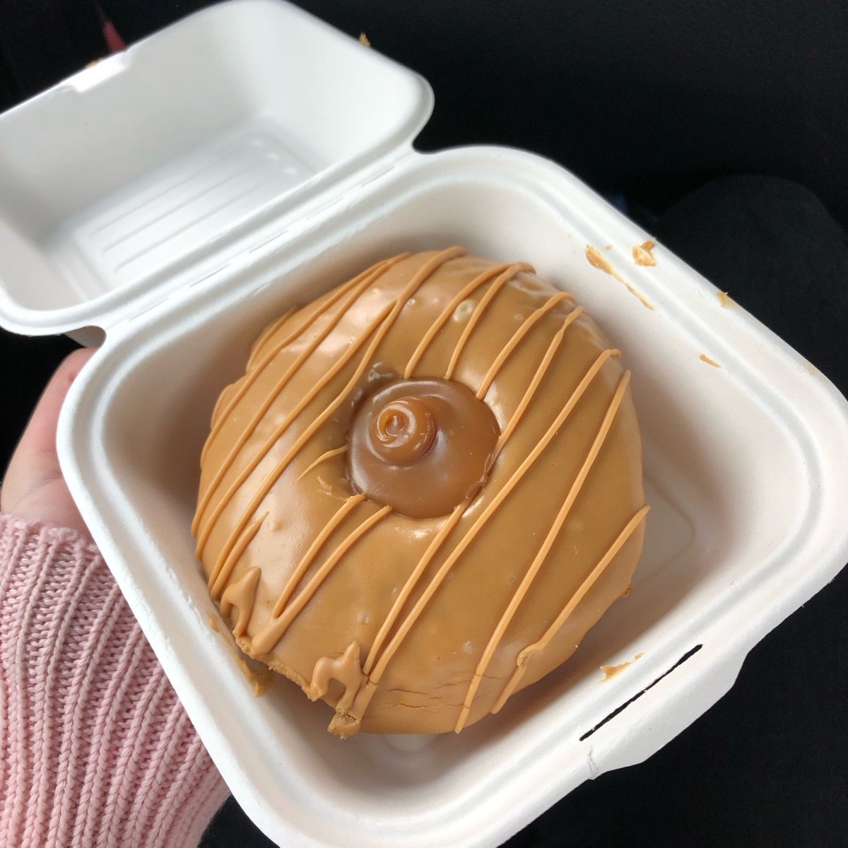 toffee doughnut from golden glaze doughnuts - Vegan Product Reviews ...