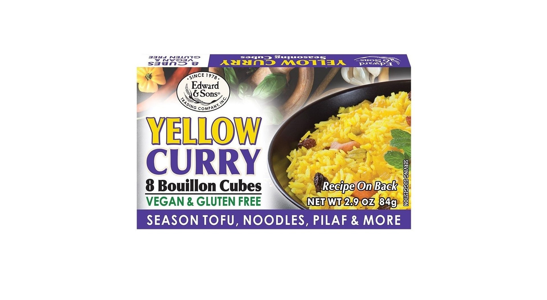 Yellow Curry Bouillon Cubes from Edward & Sons - Vegan Product Reviews ...