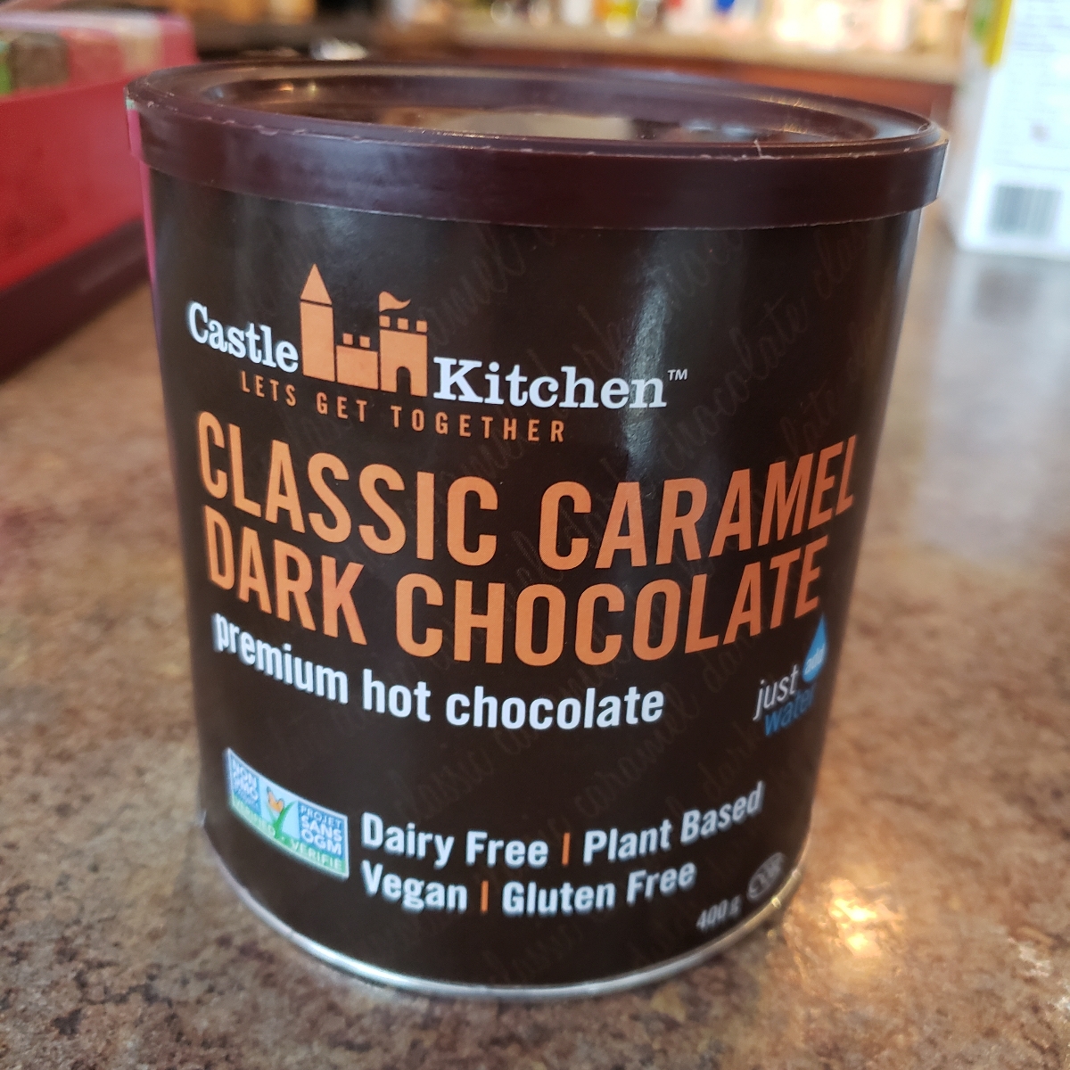 Classic caramel dark chocolate from Castle Kitchen - Vegan Product ...