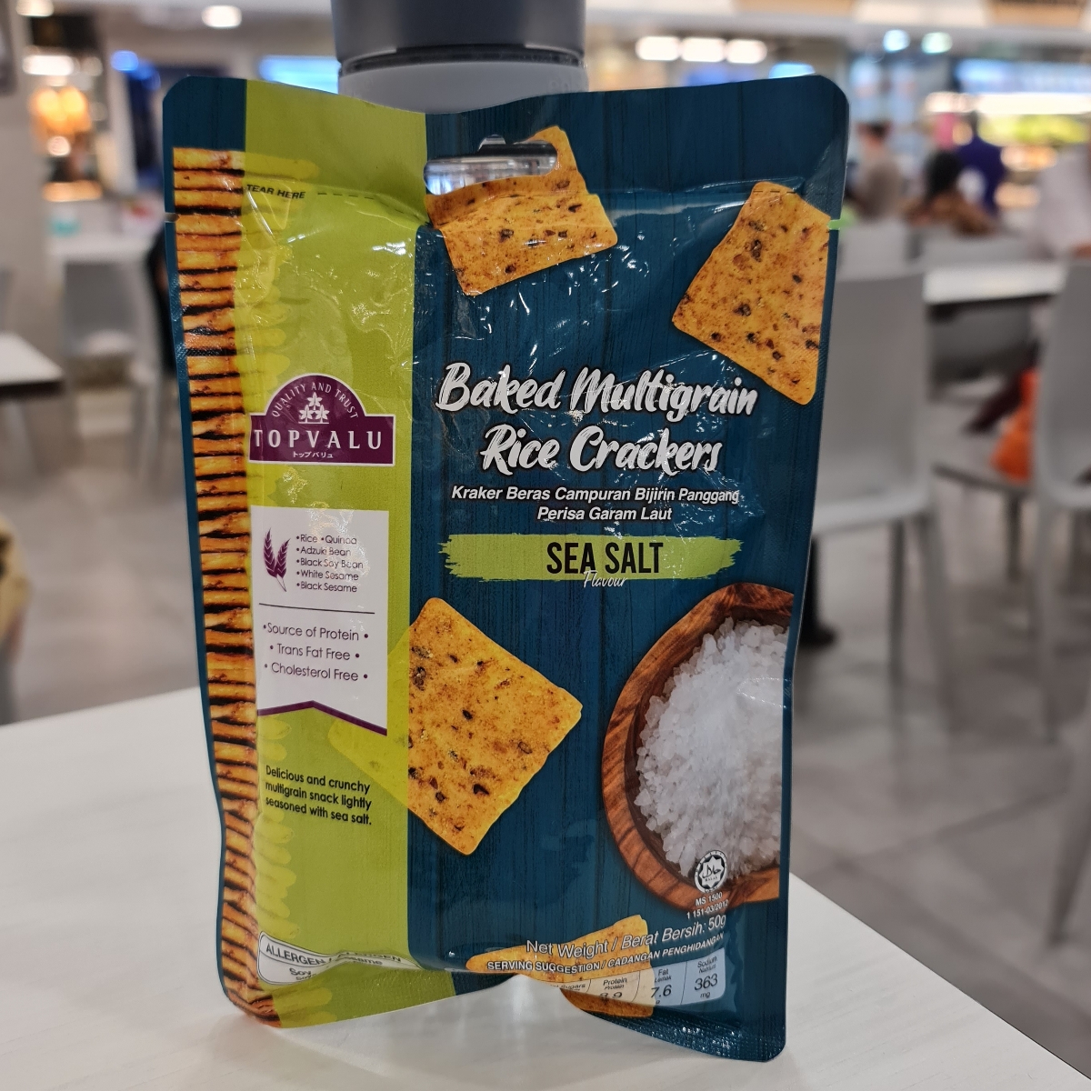 Baked Multigrain Rice Crackers (Sea Salt) at Topvalu - Review by @parismelody | abillion