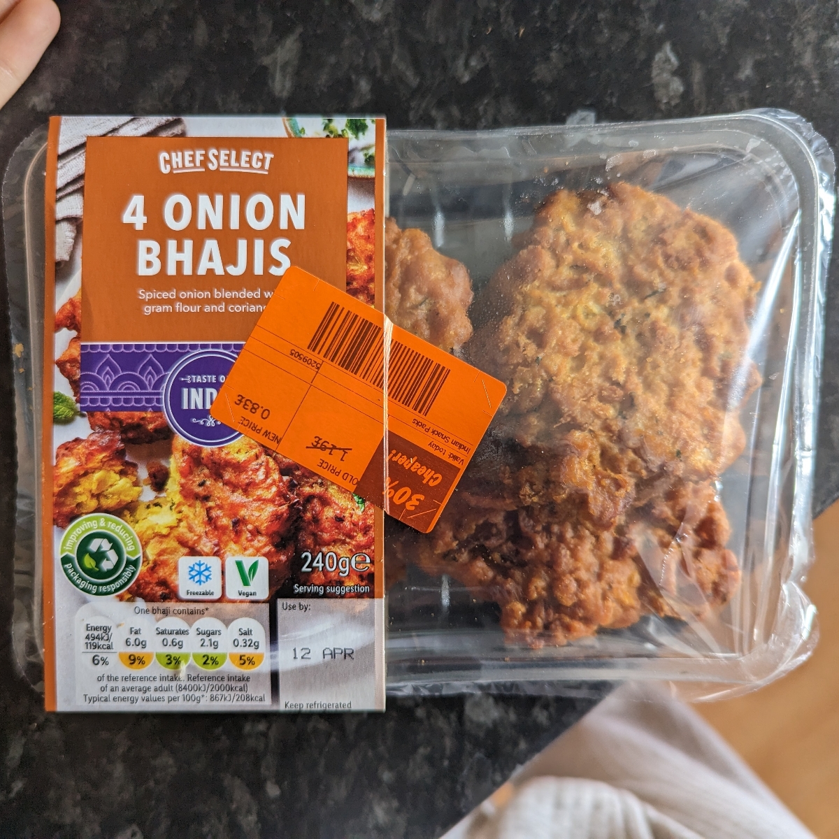 4 Onion Bhajis from Chef Select - Vegan Product Reviews & Ratings ...