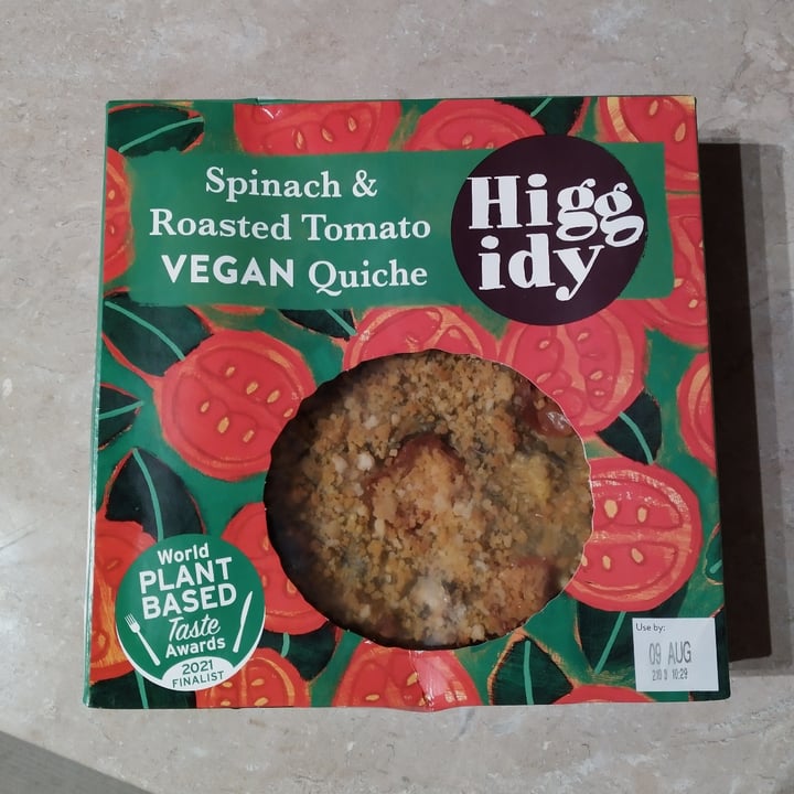Higgidy Spinach And Roasted Tomato Vegan Quiche Review | abillion