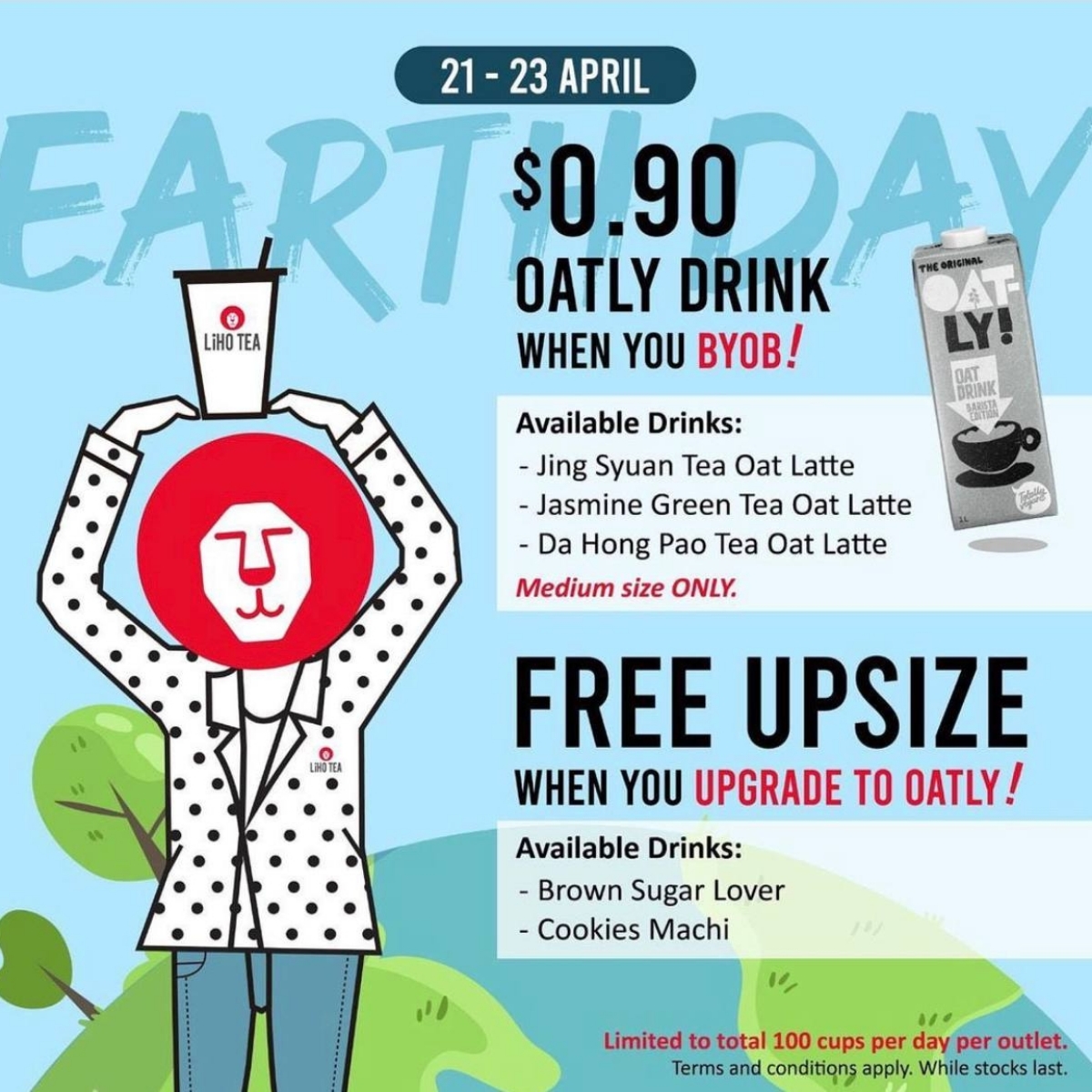 Da Hong Pao Tea Oat Latte at LiHO 里喝, Singapore - Vegan Dish Reviews ...